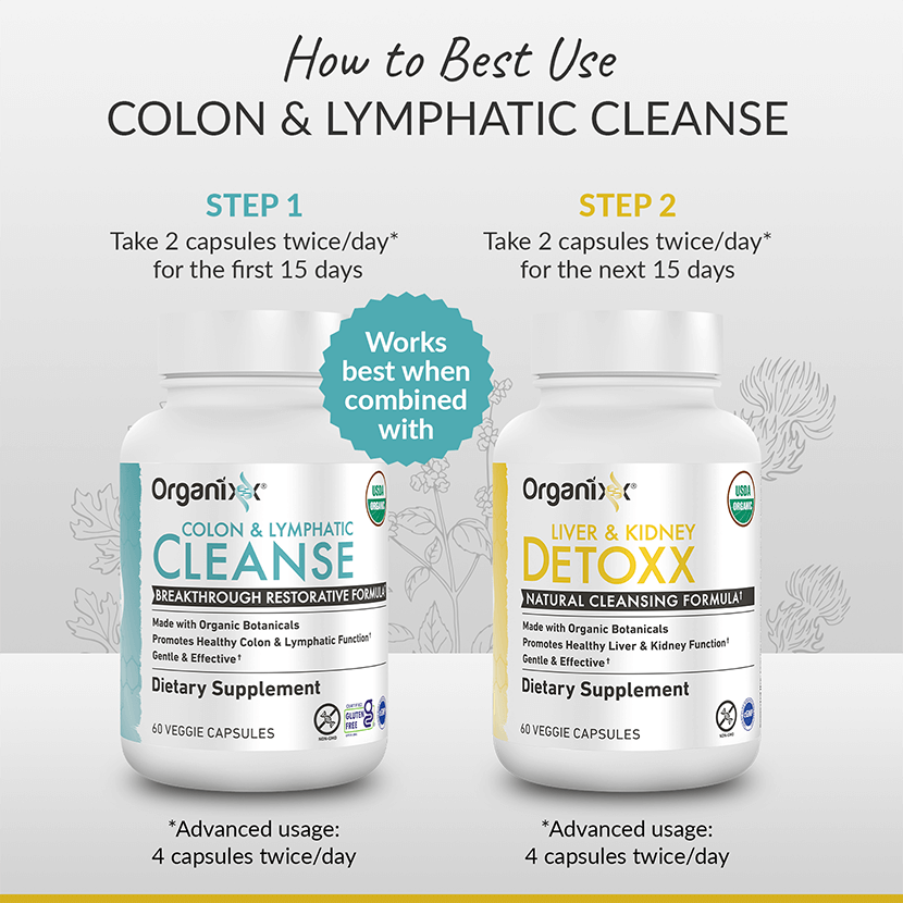 Colon & Lymphatic Cleanse - 15-Day Cleanse and Detox | Organixx