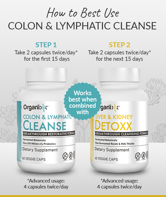 Colon & Lymphatic Cleanse - 15-Day Cleanse and Detox | Organixx