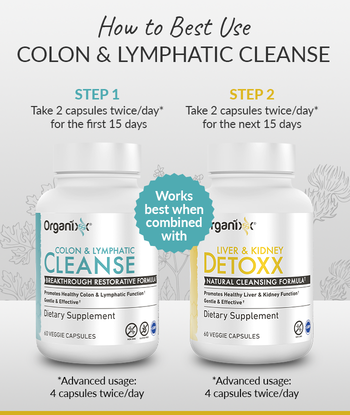 Colon & Lymphatic Cleanse - 15-Day Cleanse and Detox | Organixx