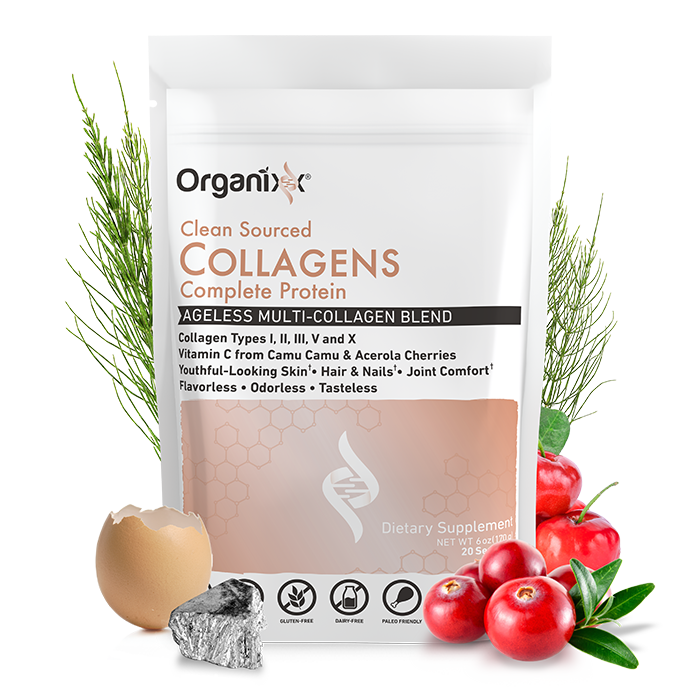 Organixx Clean Sourced Collagens – Powerful Anti-Aging Collagen Protein ...