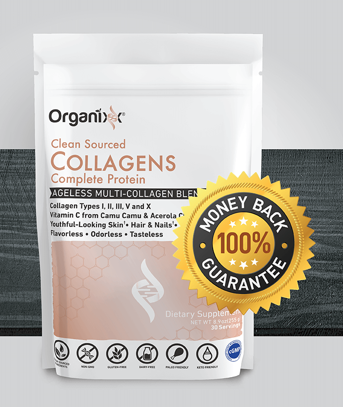 Organixx Clean Sourced Collagens – Powerful Anti-Aging Collagen Protein ...