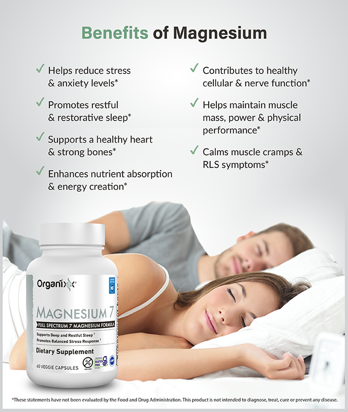 Organixx Magnesium 7 – Full-Spectrum Daily Multi Magnesium Supplement ...