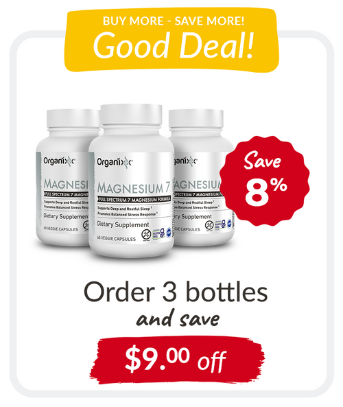 Magnesium 7- Full Spectrum Magnesium Supplement | Organixx