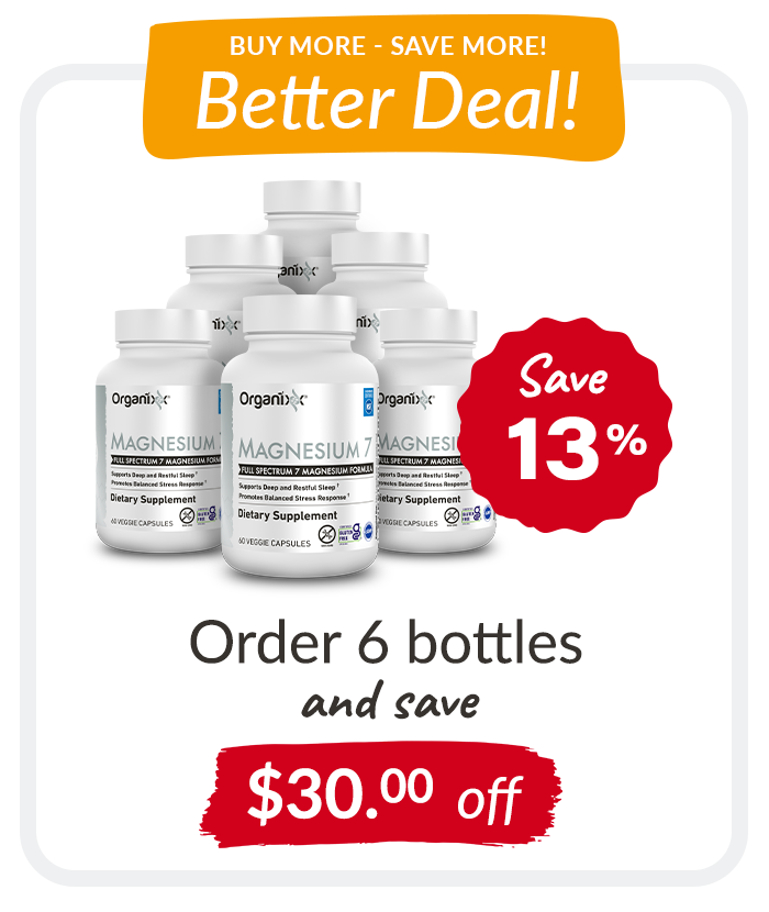 Organixx Magnesium 7 – Full-Spectrum Daily Multi Magnesium Supplement ...