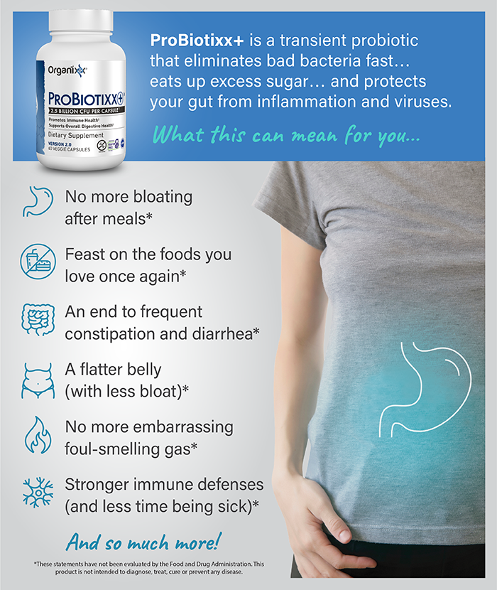 ProBiotixx+ - Healthy Gut Supplement | Organixx