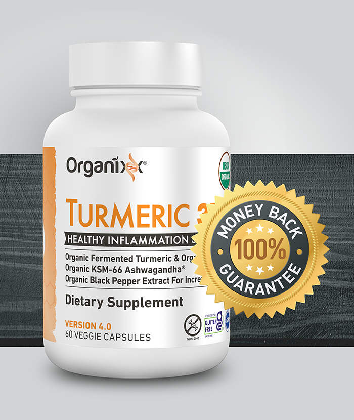 Organixx Turmeric 3D – 4-in-1 USDA Organic Turmeric Supplement ...