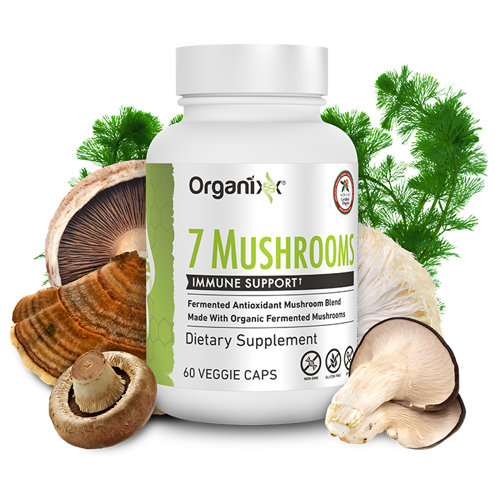 Immune Boosting Fermented Mushroom Supplement - 7M+ | Organixx