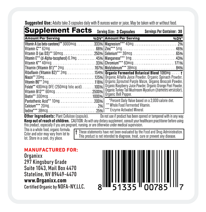 Multi-Vita-Maxx - Whole Superfoods Multivitamin | Organixx