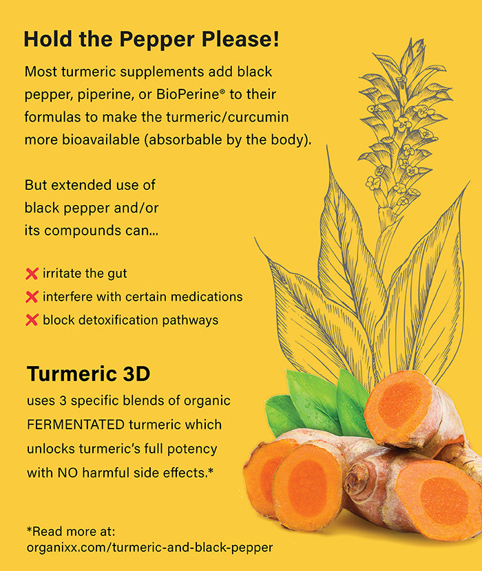 Turmeric 3D - Anti-Inflammatory Supplement | Organixx