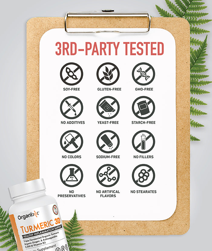 Turmeric 3D - Anti-Inflammatory Supplement | Organixx