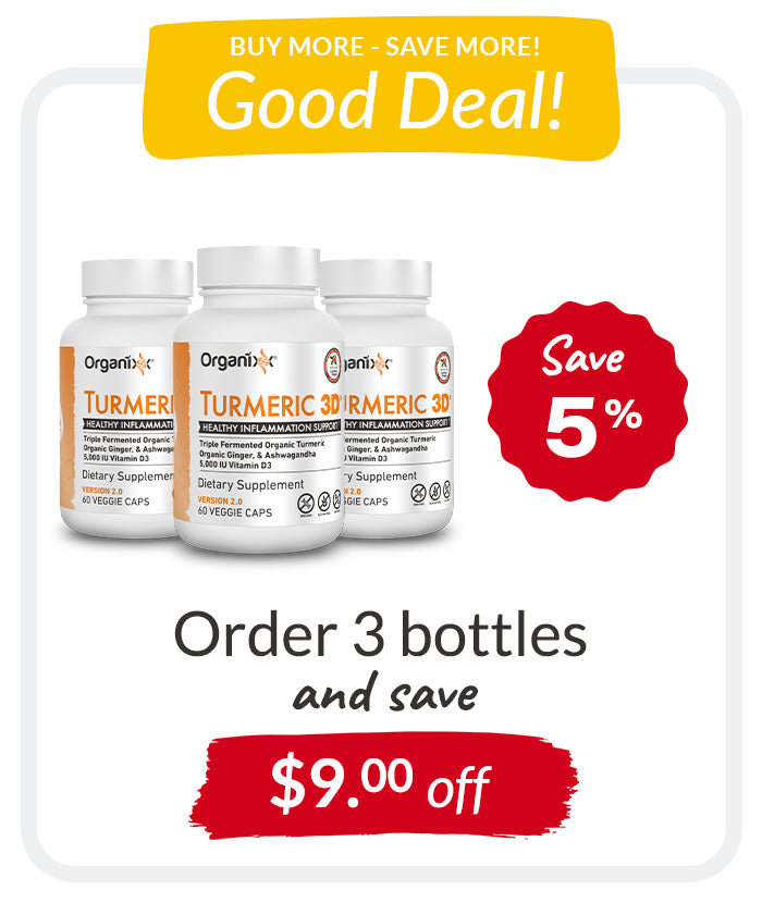 Turmeric 3D - Anti-Inflammatory Supplement | Organixx